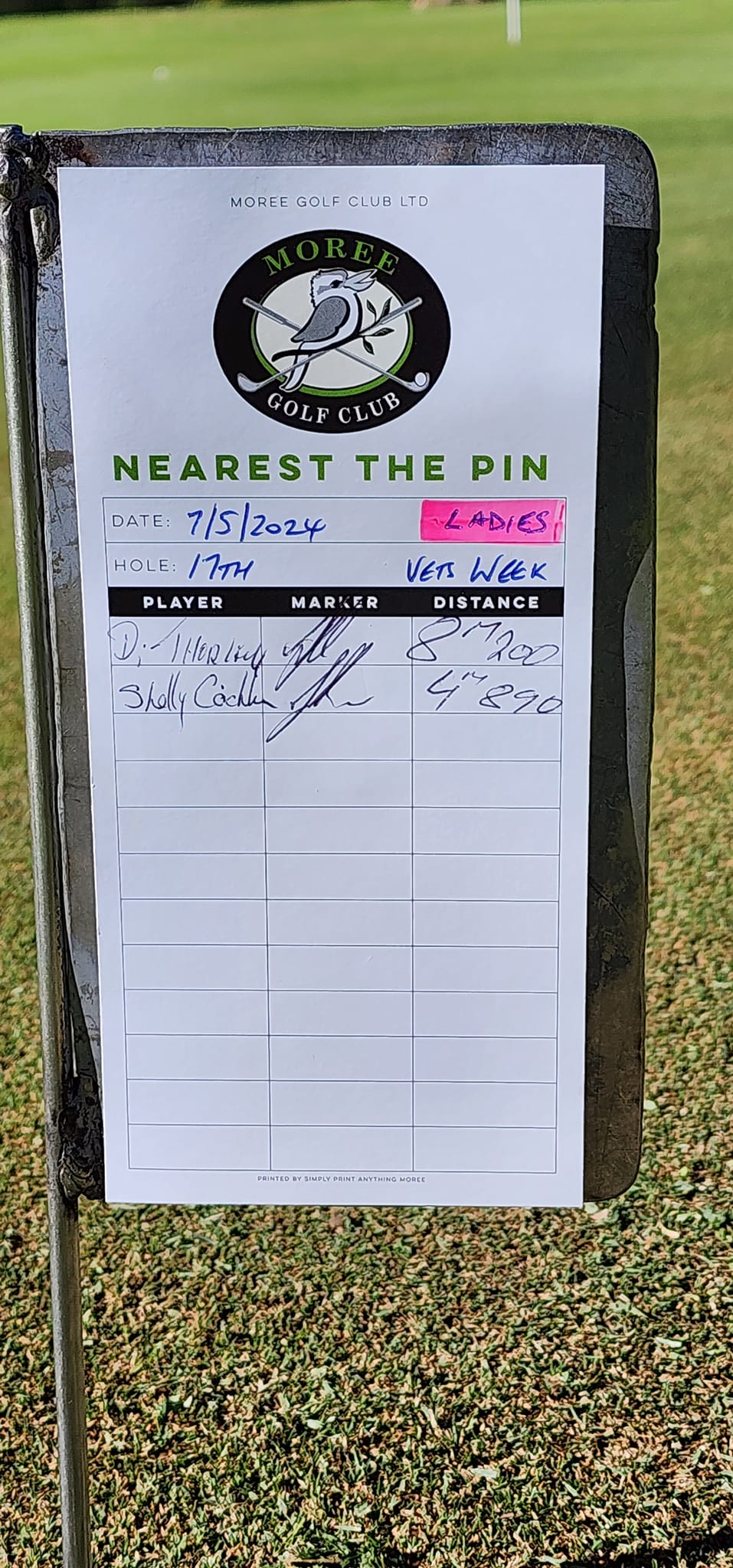 Moree 2024 Week of Golf - NSWVGA