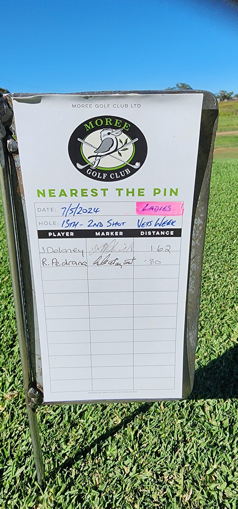 Moree 2024 Week of Golf - NSWVGA